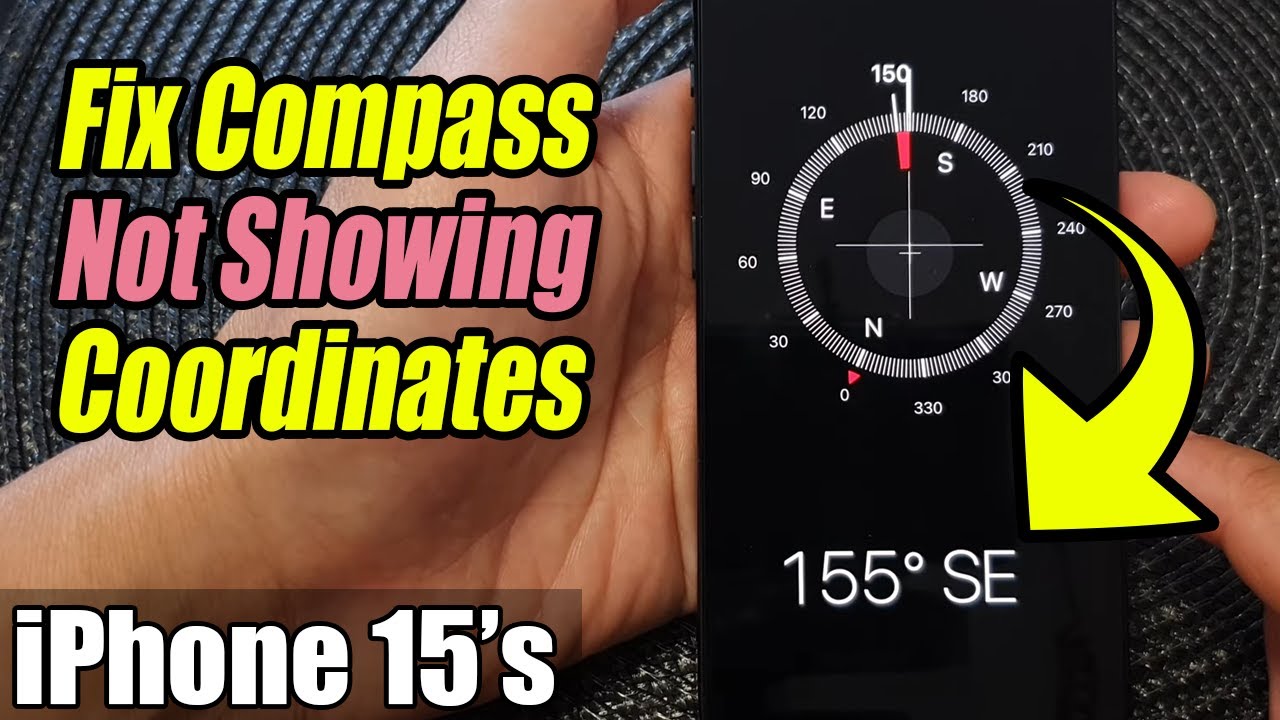 iPhone 15/15 Pro Max: How to Fix Compass Not Showing Coordinates - YouTube
