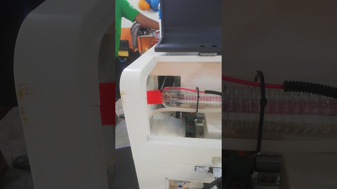 Laser Co2 HV arcking on tube - YouTube