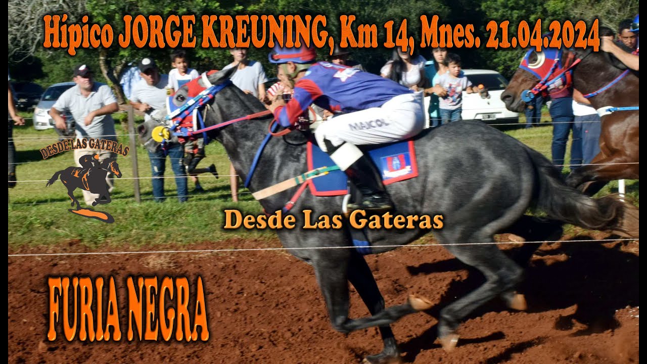 FURIA NEGRA - HIPICO JORGE KREUNING - KM 14, MISIONES. 21.04.2024 - YouTube