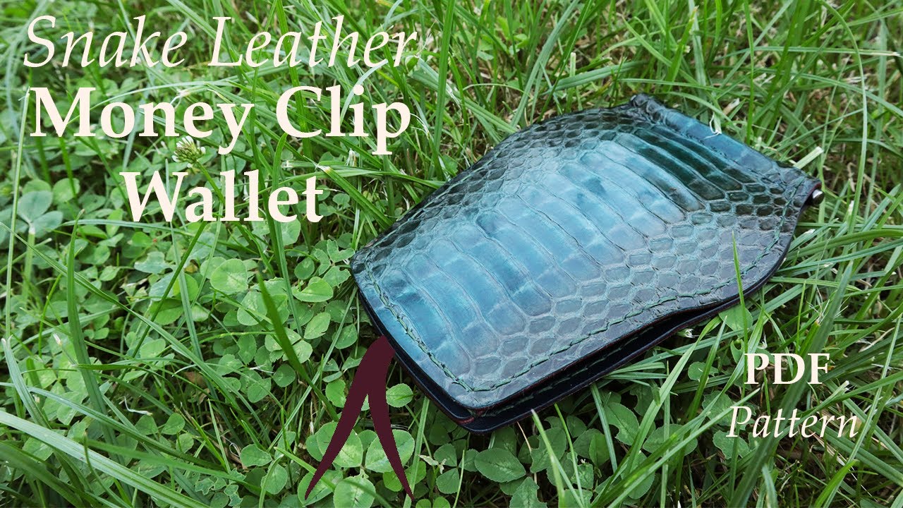 Handmade Snake Leather Money Clip Wallet | PDF Pattern - YouTube