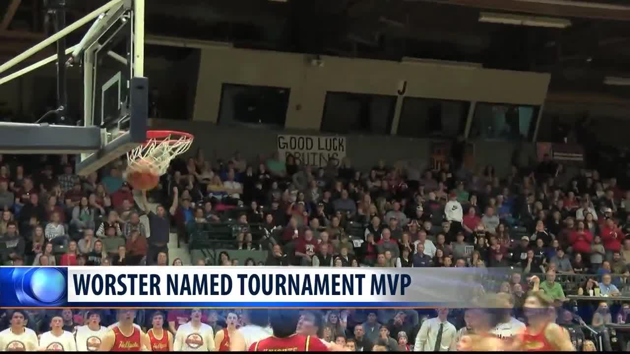 Rollie Worster named MVP of Class AA Tournament - YouTube