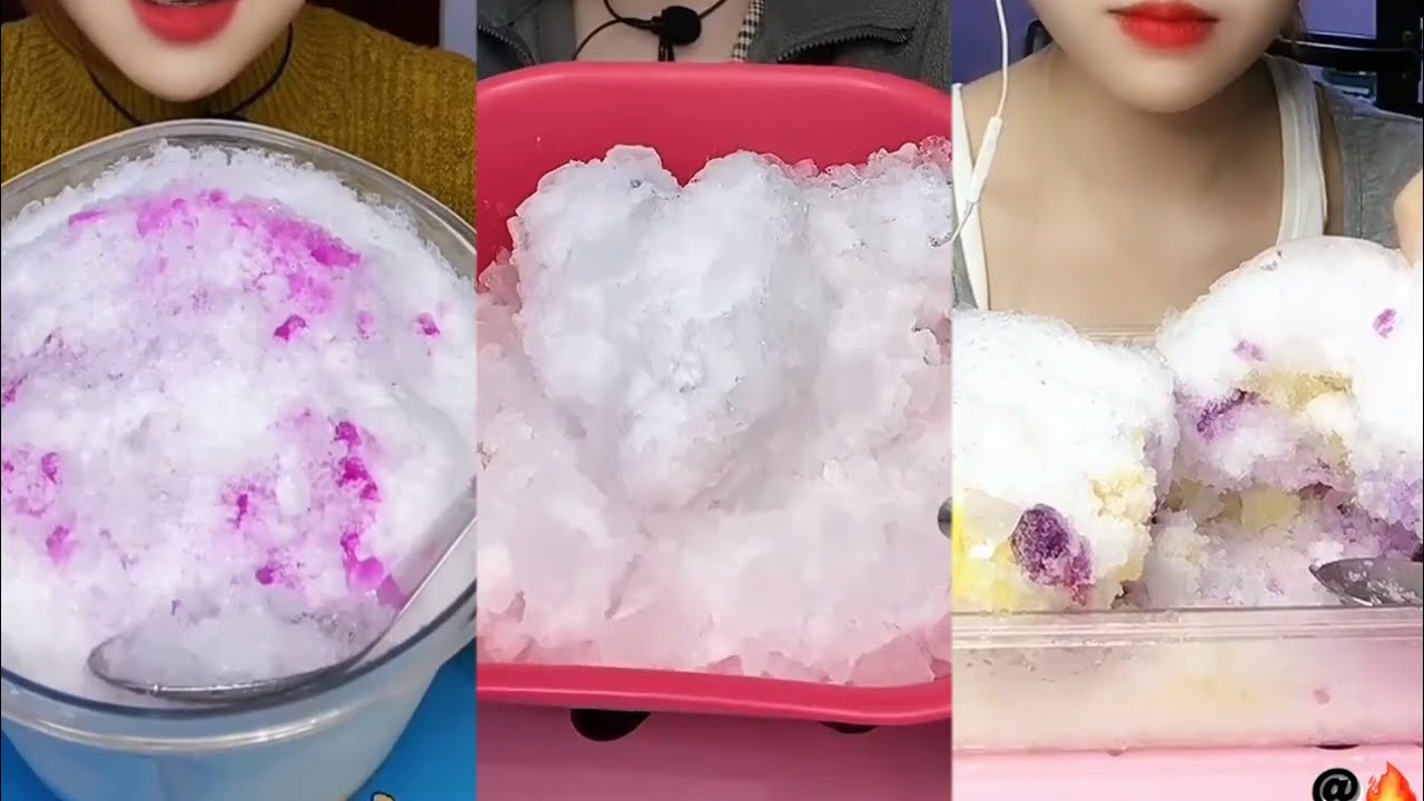 ASMR ICE CRUSHED CRUNCHY AND DRY ICE CRISPY COLLECTION - YouTube