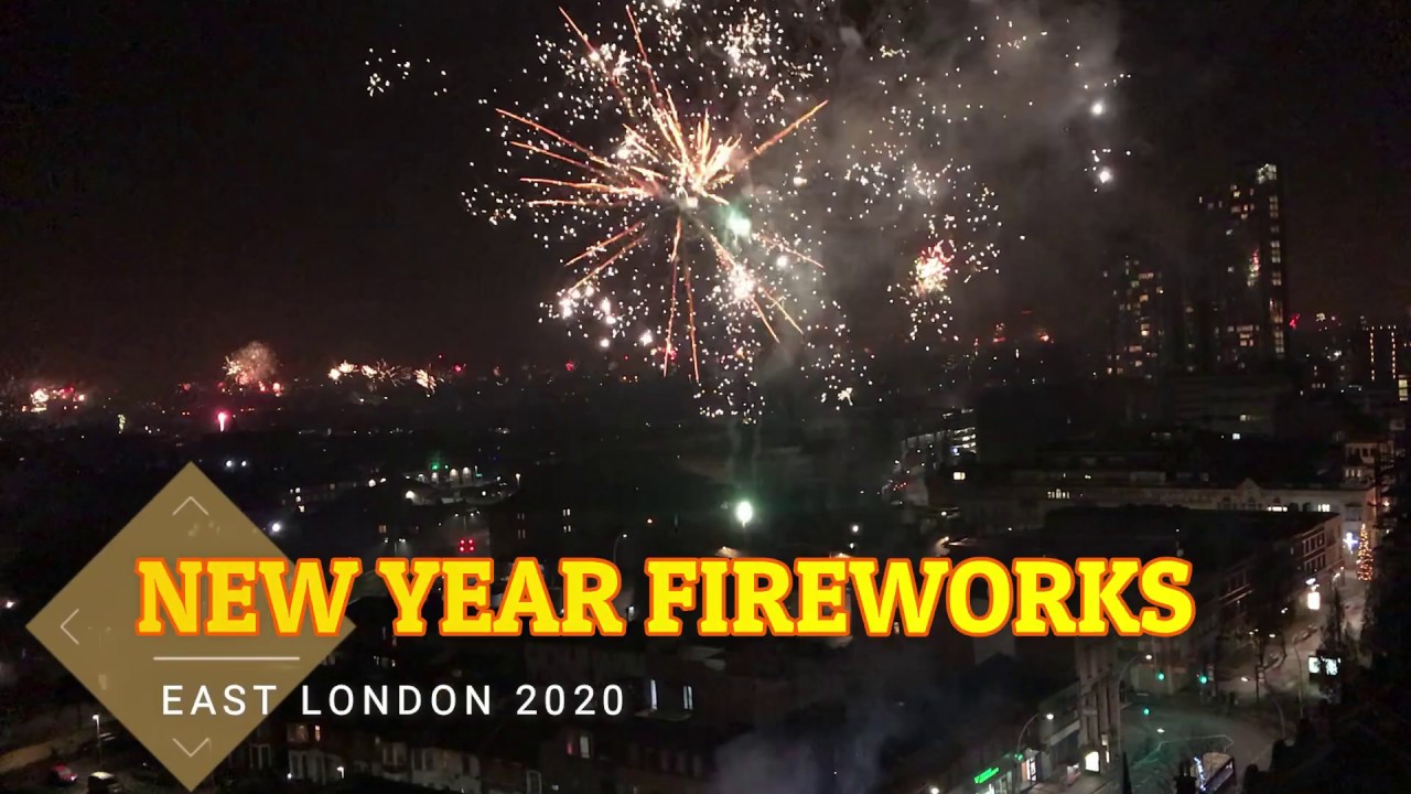 London New year eve Fireworks 2020 Ilford I 180 degree Fireworks show I ...