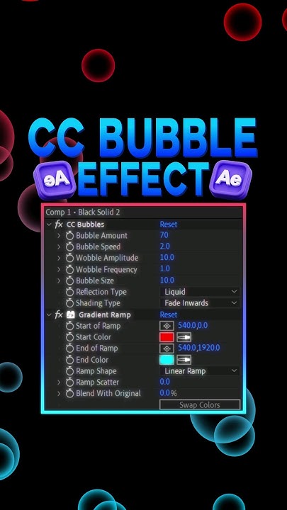 How To Create Bubble In After Effect | Cc Bubble Effect #shorts #aftereffects #tutorial - YouTube