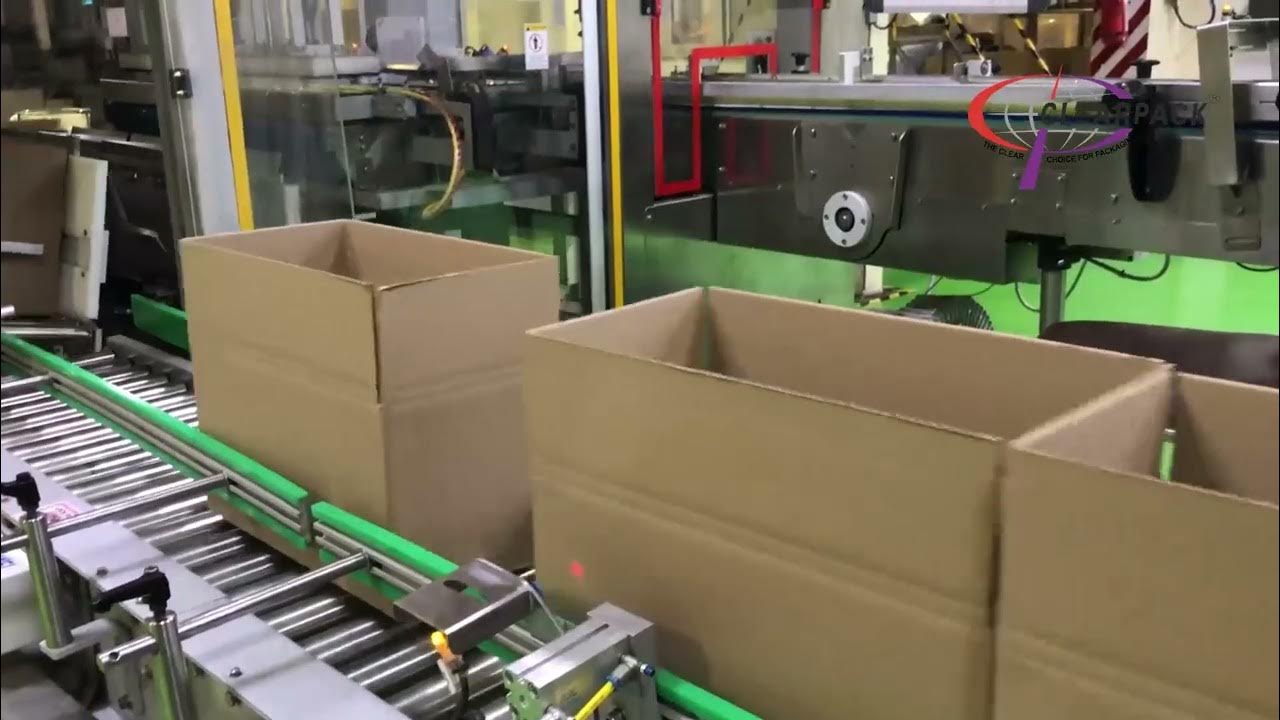Clearpack | Case Packing of Carton Soaps using RCP MAXI with Side Load Kit - YouTube