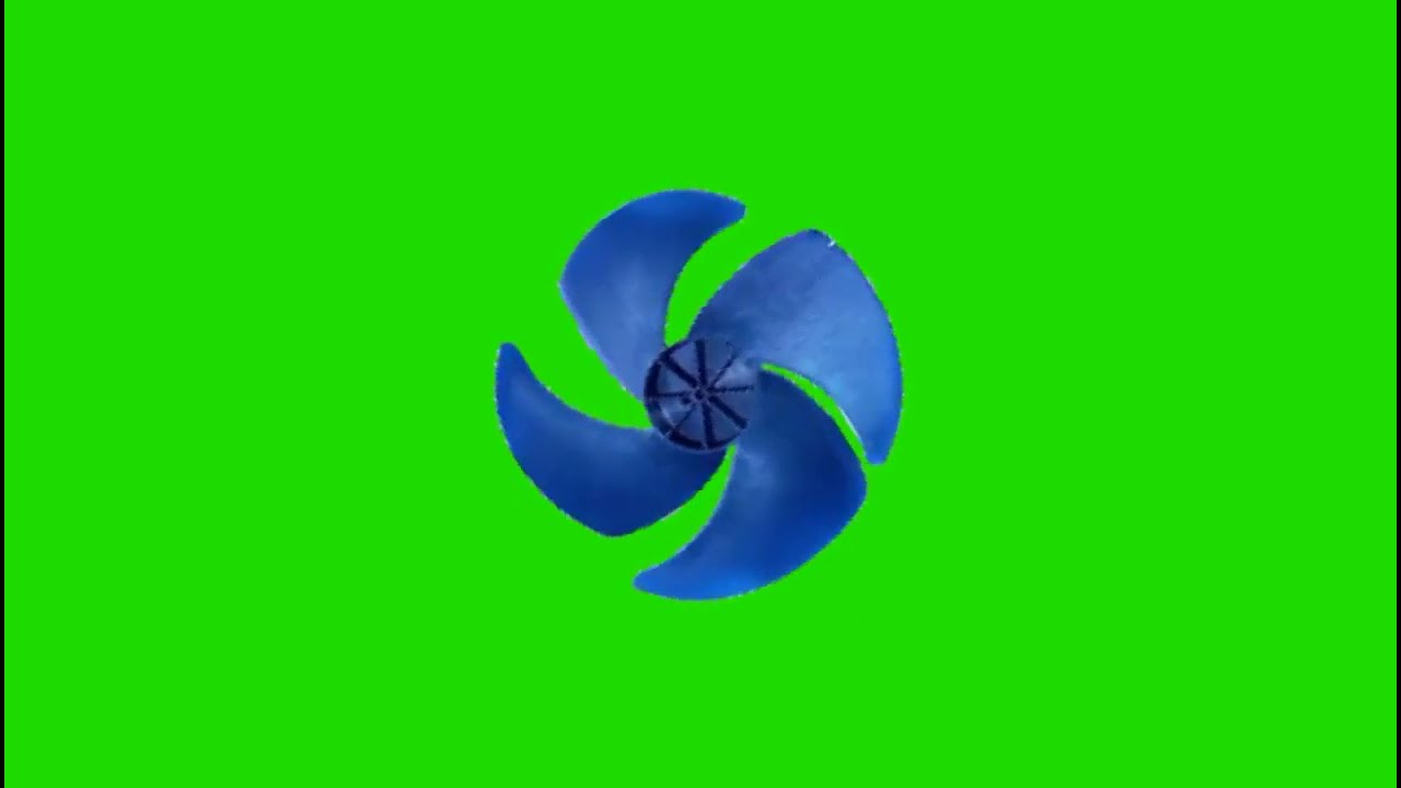 rotary fan green screen video - YouTube