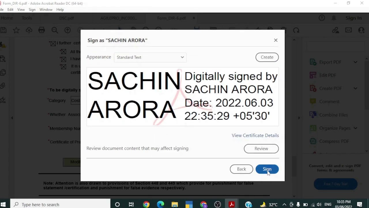 HOW TO ATTACH DIGITAL SIGNATURE (DSC) IN ANY FORM LIKE SPICE FORMS | MCA FORMS | ANY PDF - YouTube
