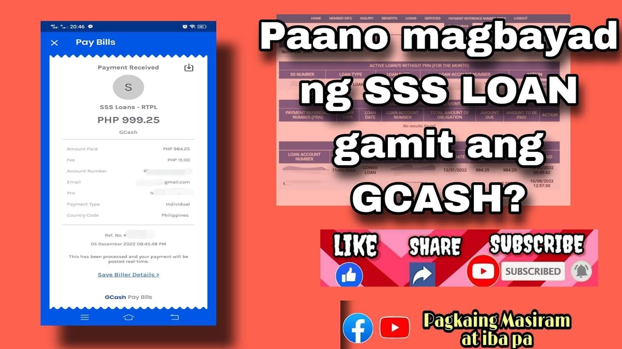 Paano mag bayad ng SSS LOAN gamit ang GCASH? | @pagkaingmasiramatibapa ...
