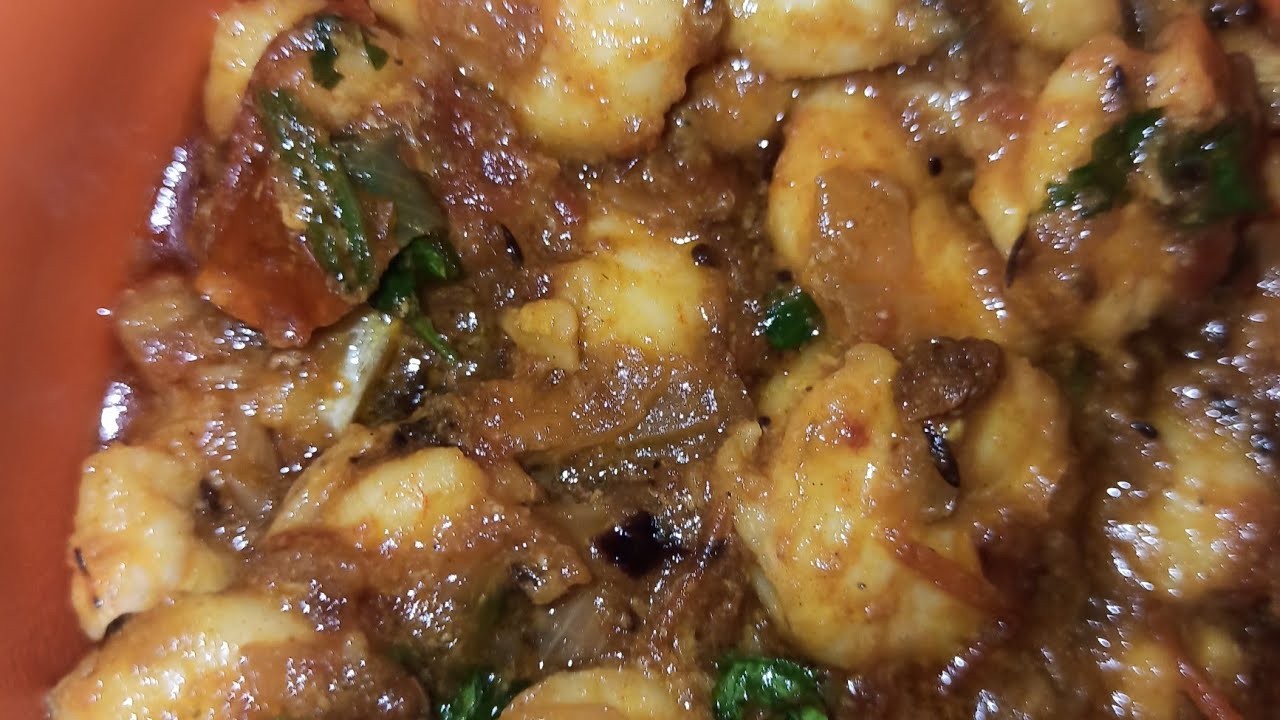 Prawns masala curry restaurant style recipe - YouTube