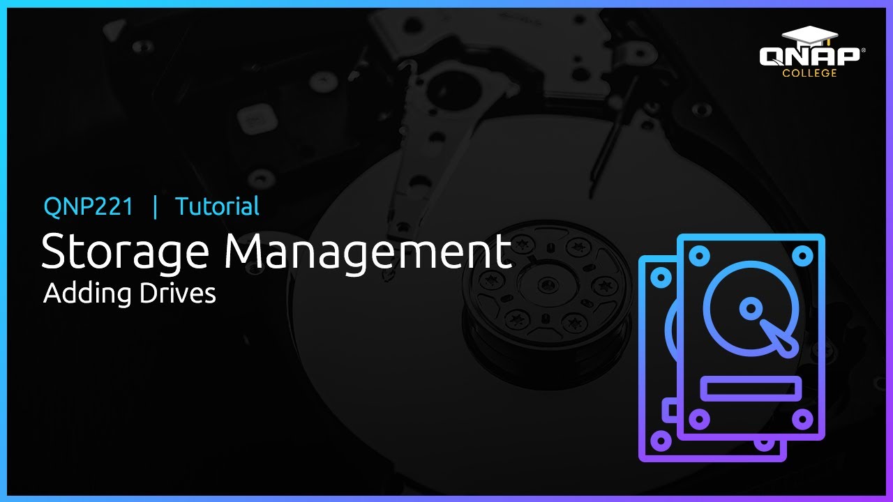 QNP221 Storage Management: Adding Drives | QNAP