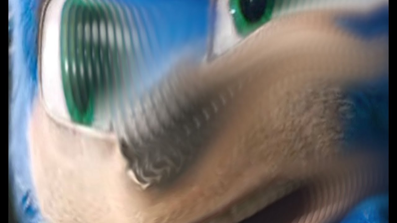 the sonic movie trailer, but every time he appears, the speed/effect ...