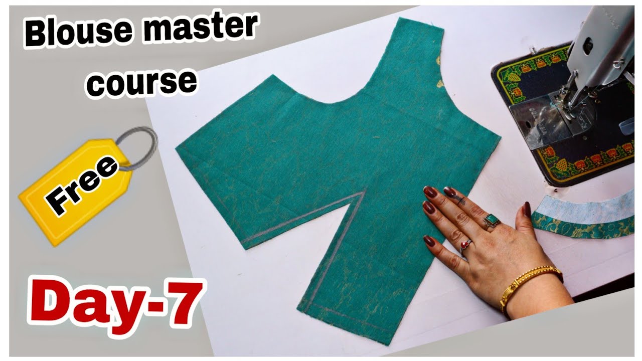 Basic To Advance blouse master course class-7/ One Tucks blouse full ...