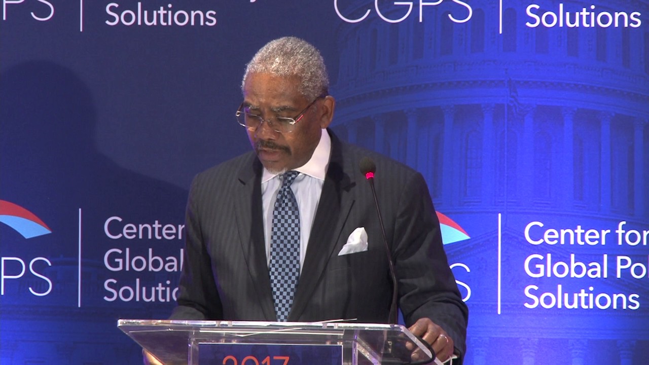 Congressman Greg Meeks speaking at the 2017 Future of Wealth Summit ...