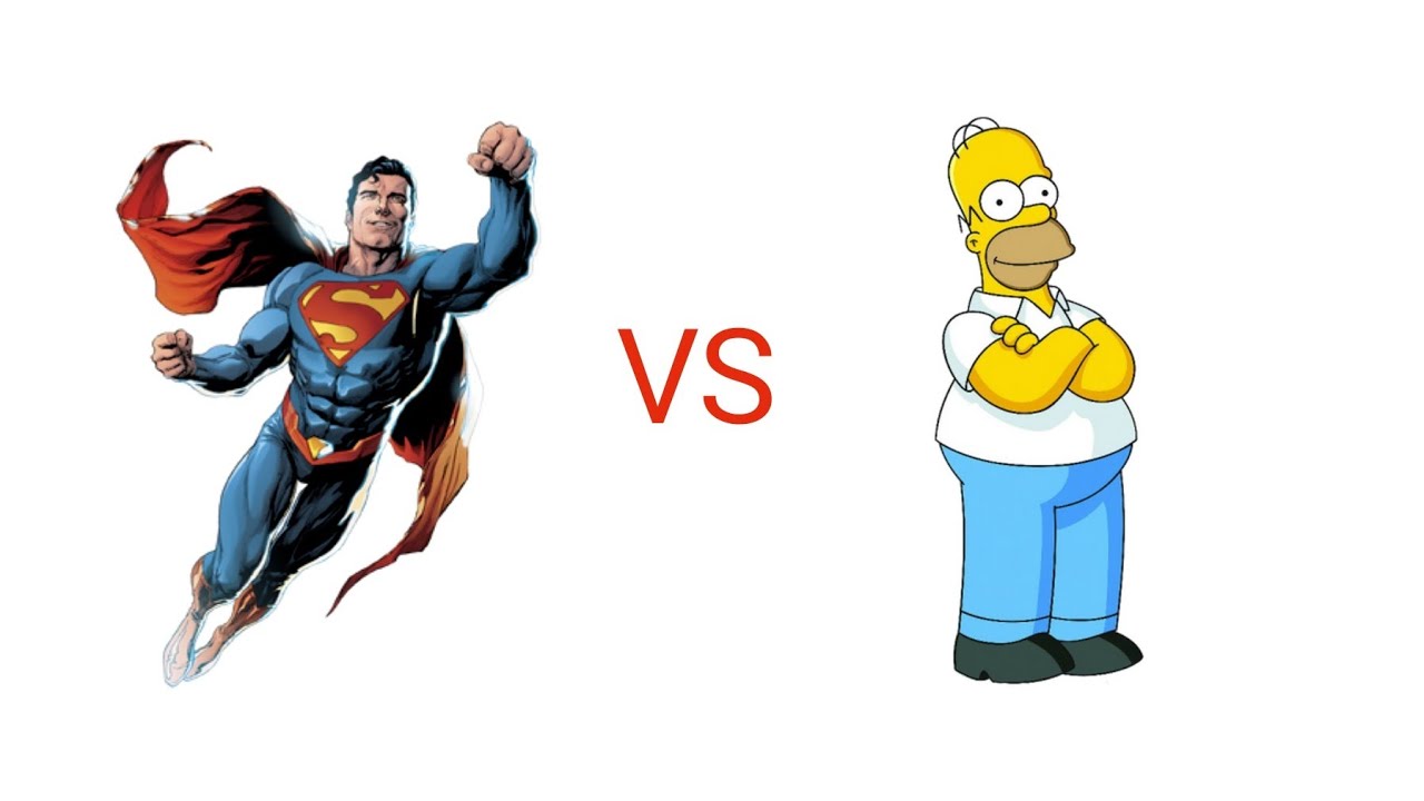 mugen superman vs homer simpson - YouTube