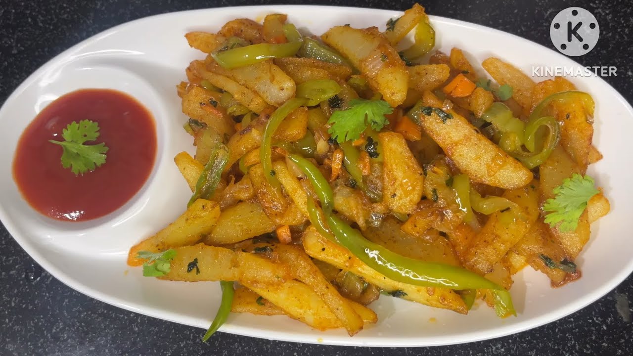 Honey chilli potato || easy and tasty recipe || chilli potato recipe ...