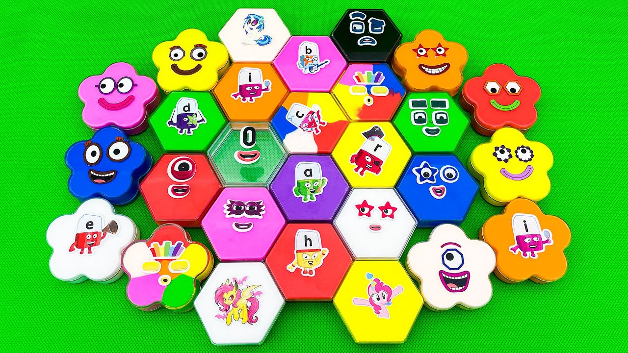 Numberblocks, Alphablocks, Little Pony, Looking Clay in Hexagon, Mini ...