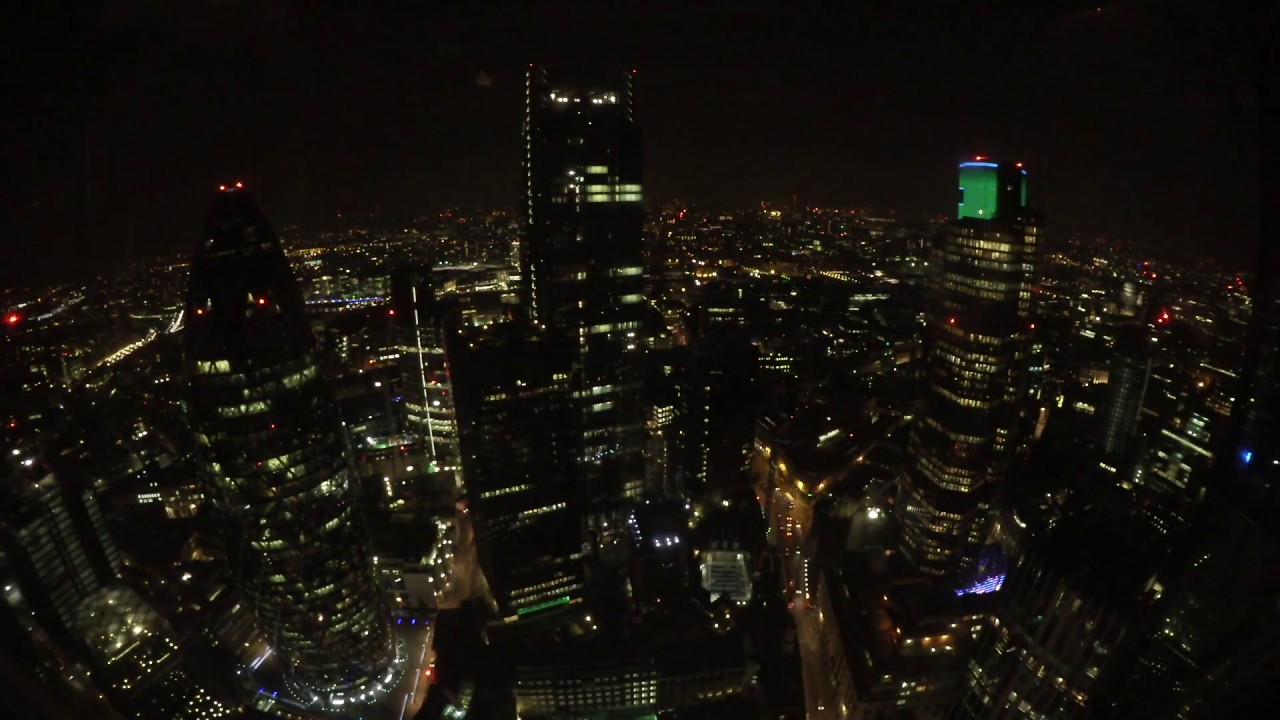 Ambient Night City Skyline - YouTube