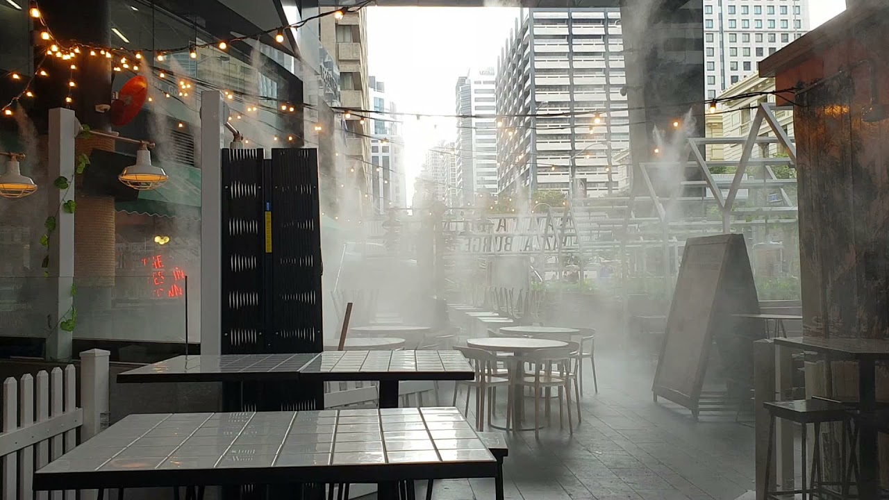 Restaurant and Resort Mist Cooling - YouTube