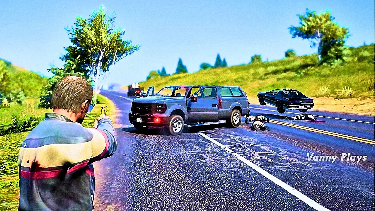 GTA 5 - Trevor's Great Chaparral Road Shootout + 10 Star Escape - YouTube