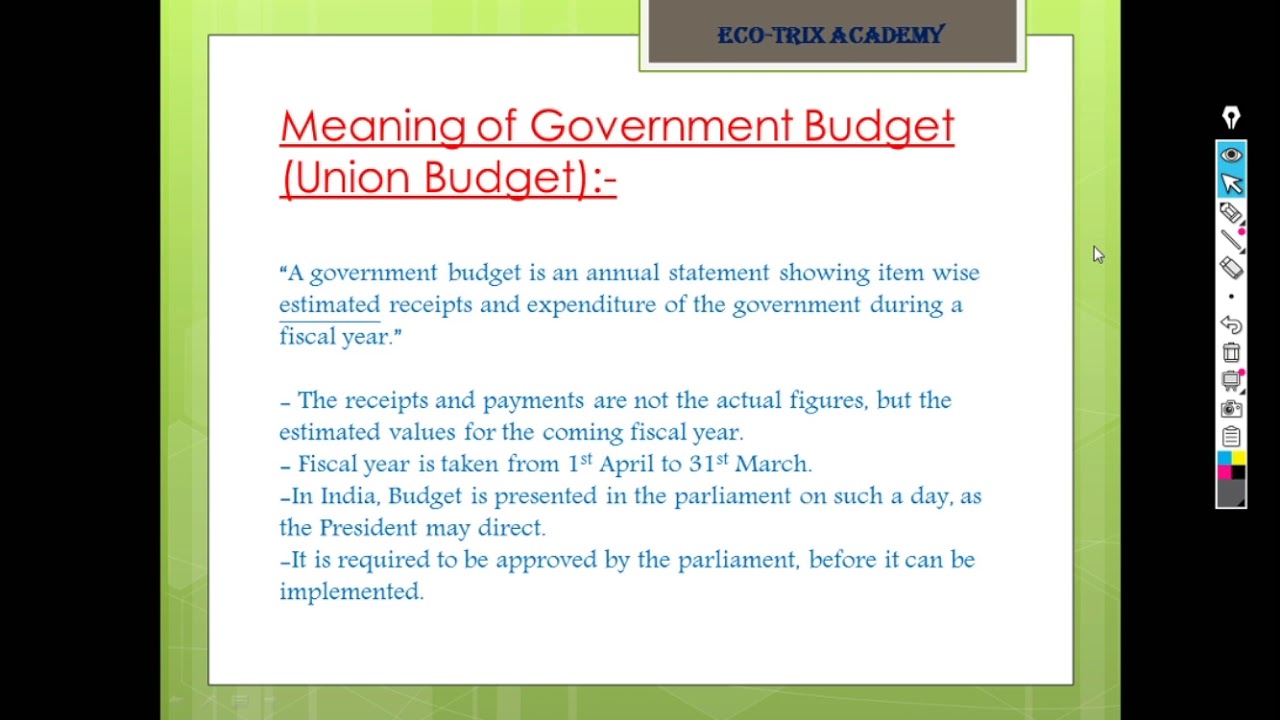 Macro :Govt Budget (Part 1) - YouTube