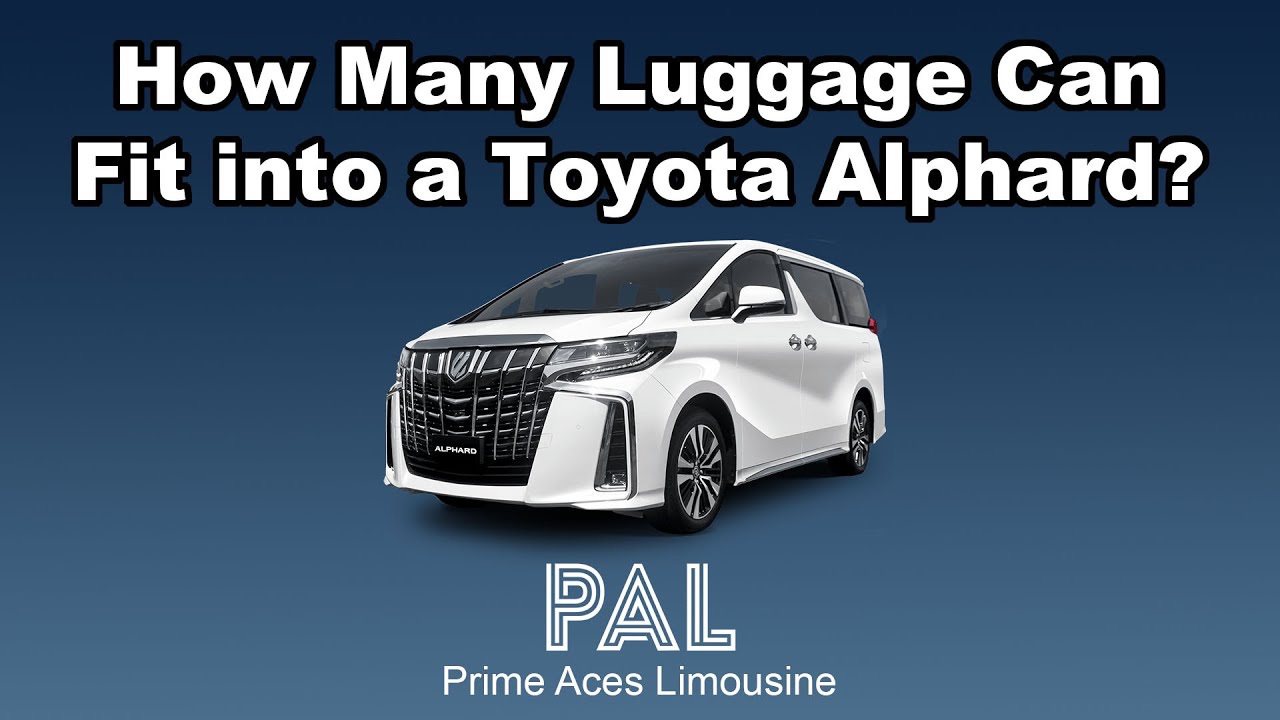 How many luggage can fit into a Toyota Alphard? - YouTube