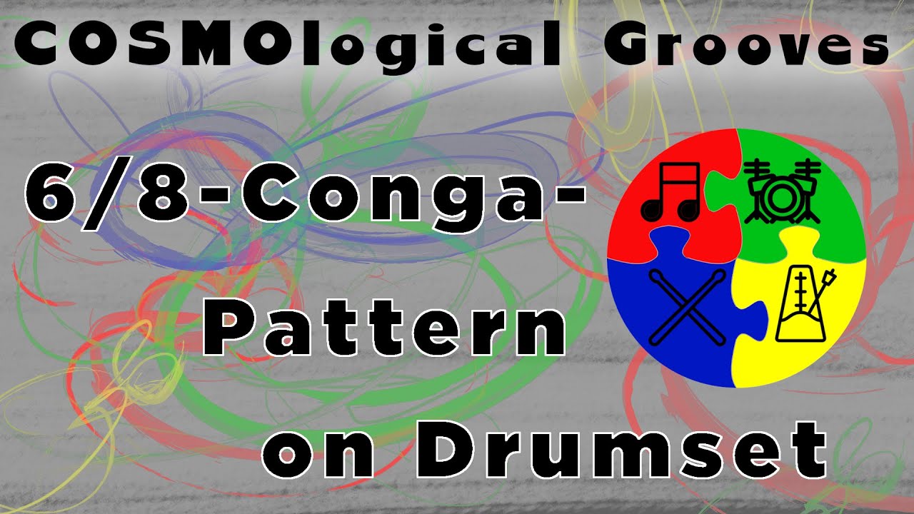 6/8-Afro-Cuban Conga-Pattern on Drumset | Thomas Moia - YouTube