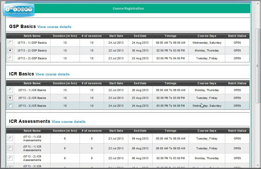 How to Register for a Course based on announced Learning Calendar - YouTube