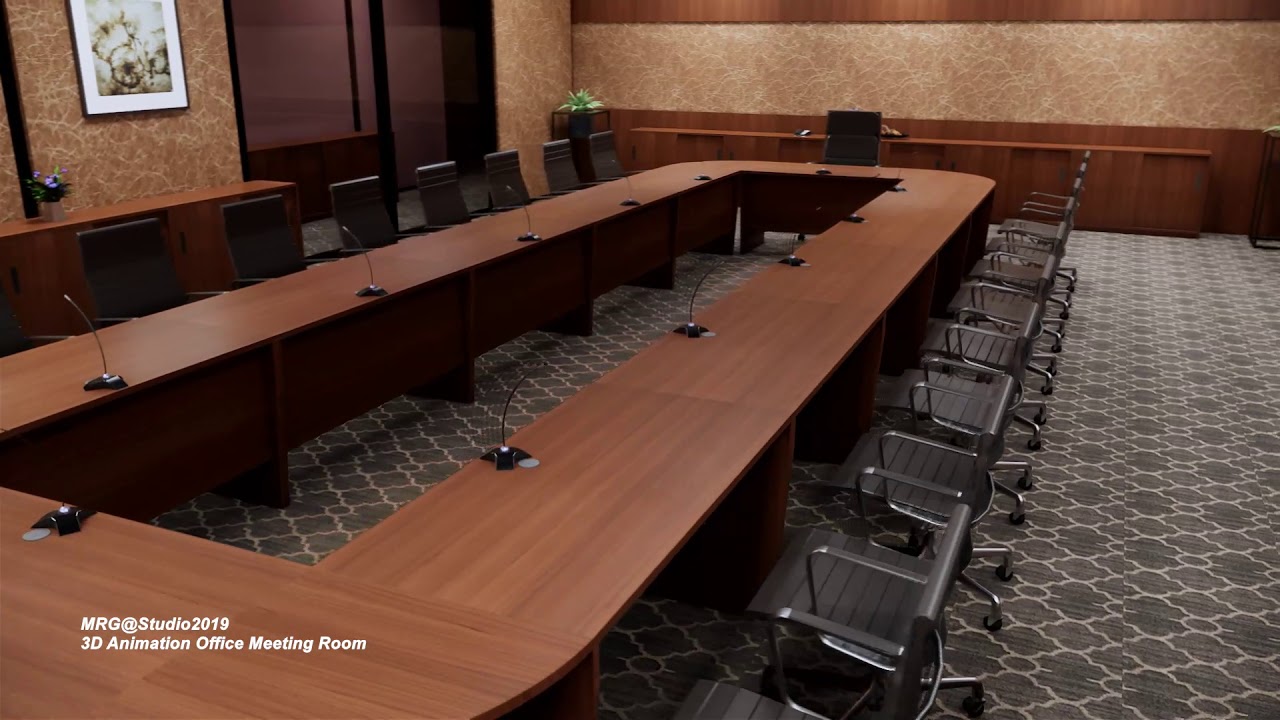 3d Animation Office Meeting Room - YouTube