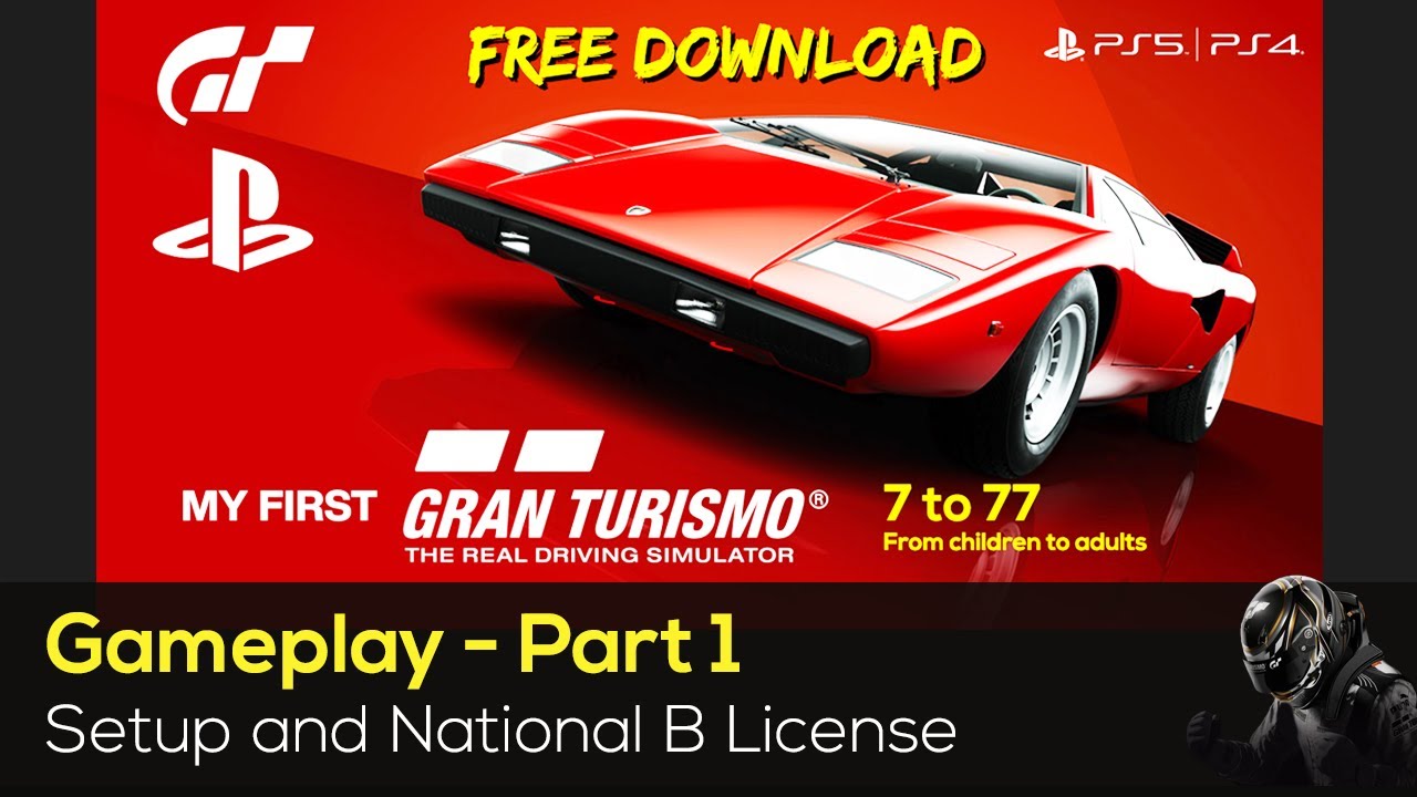 My First Gran Turismo - Part 1 - National B License Gameplay ...