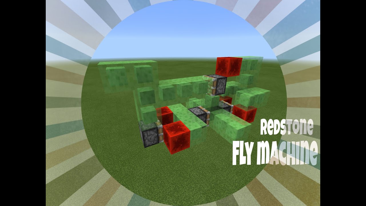 Redstone Fly machine in minecraft | Redstone Tutorial - YouTube