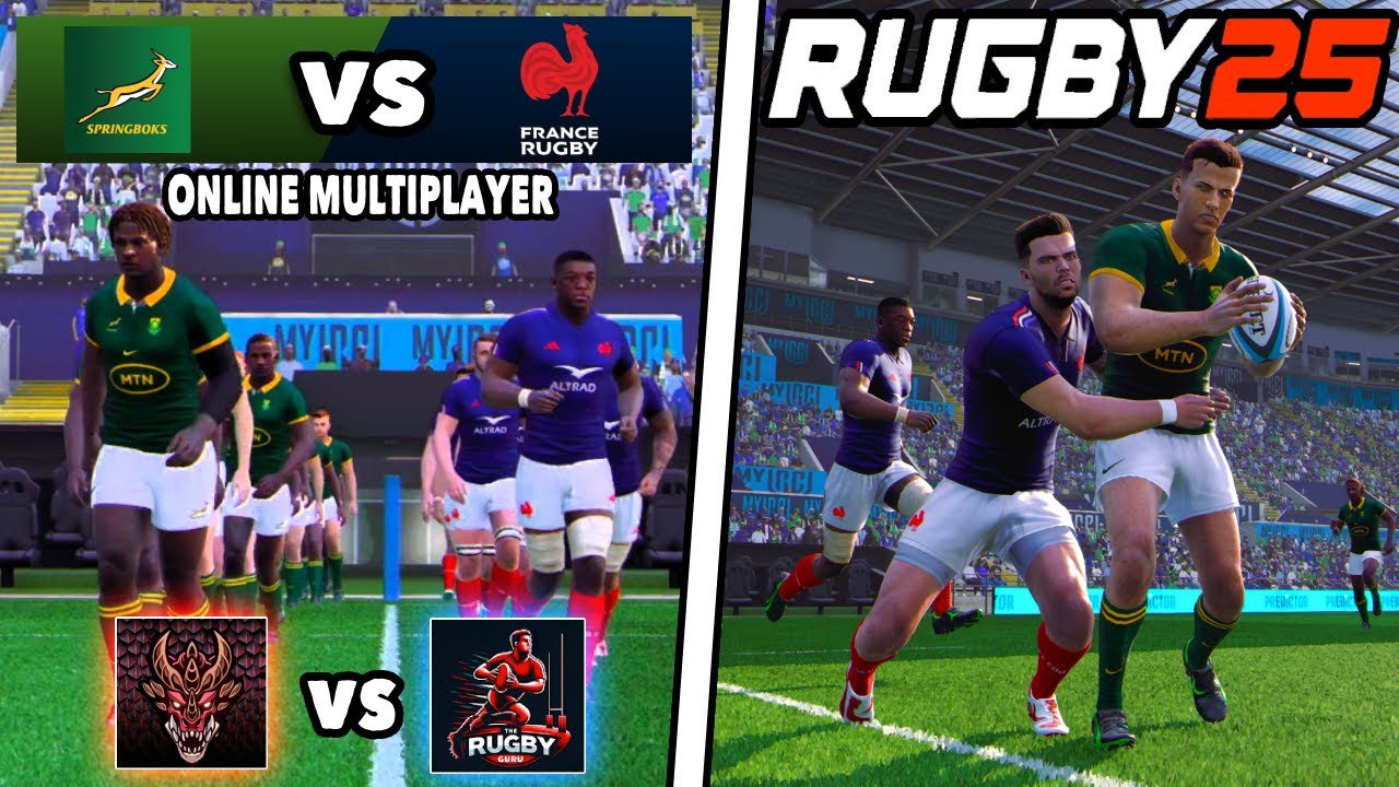 RUGBY 25 Online Multiplayer - My First Online Match vs @THERUGBYGURU ...