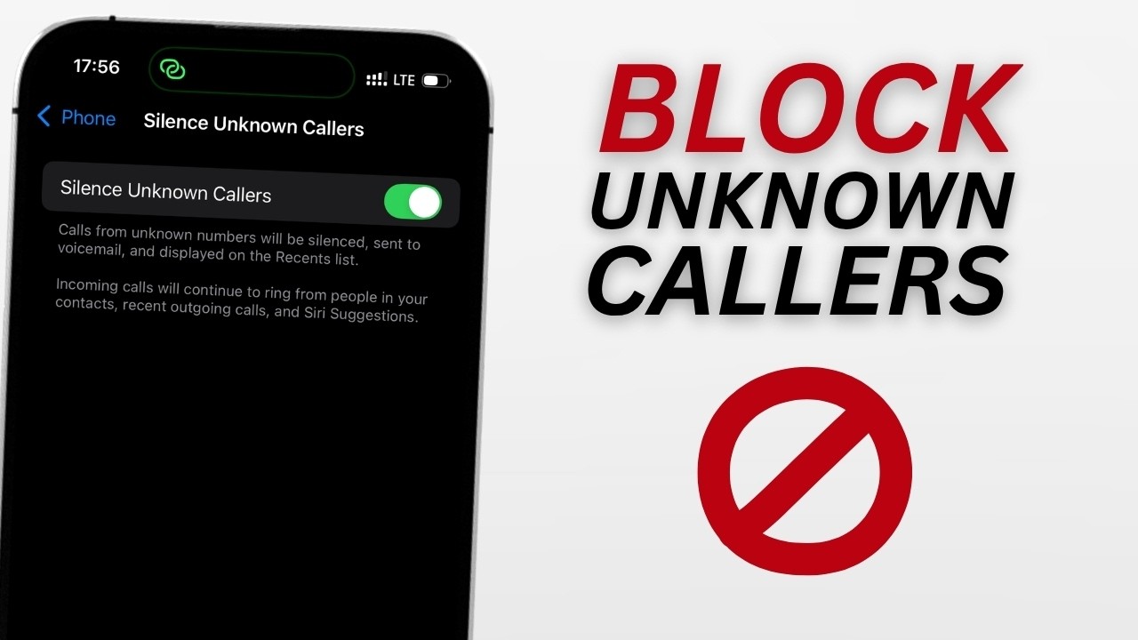 How To Block Unknown Number Of Calllers On iPhone - YouTube