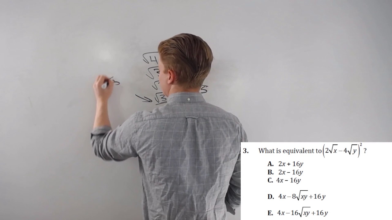 ACT Math: Radicals - YouTube