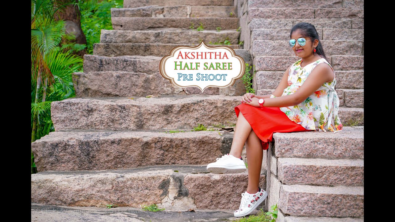 AKSHITHA SAREE CEREMONY PRE SHOOT - YouTube