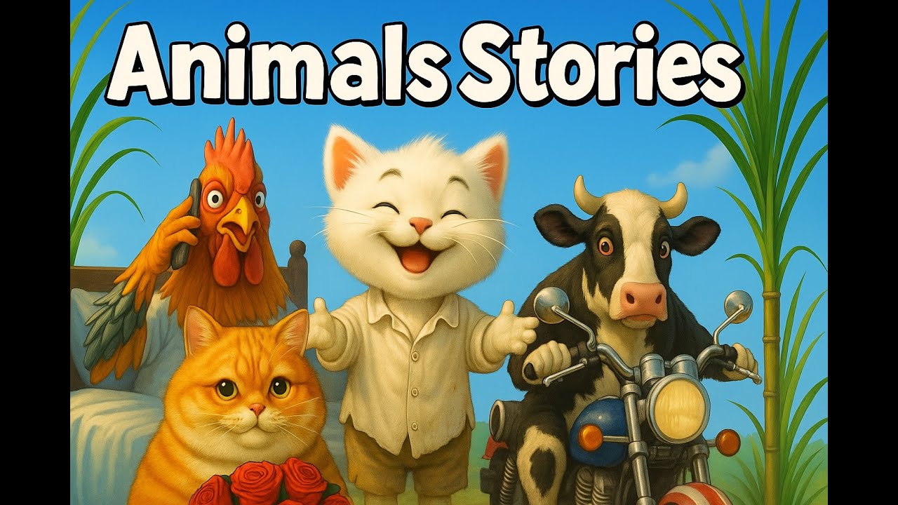 Funny Animal Stories 🐱🐔🐮 | Cute Talking Animals Adventures - YouTube