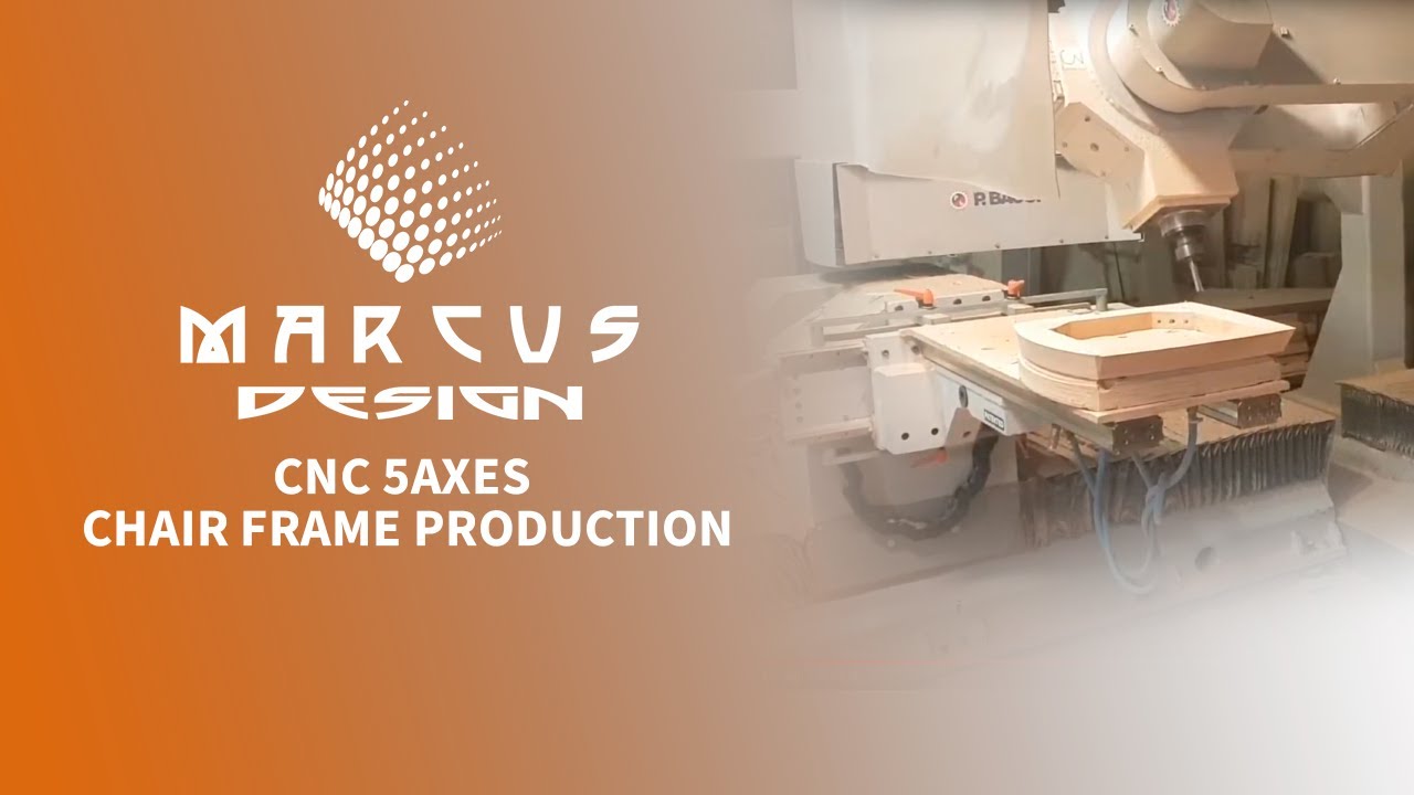 CNC 5axes chair frame production - YouTube