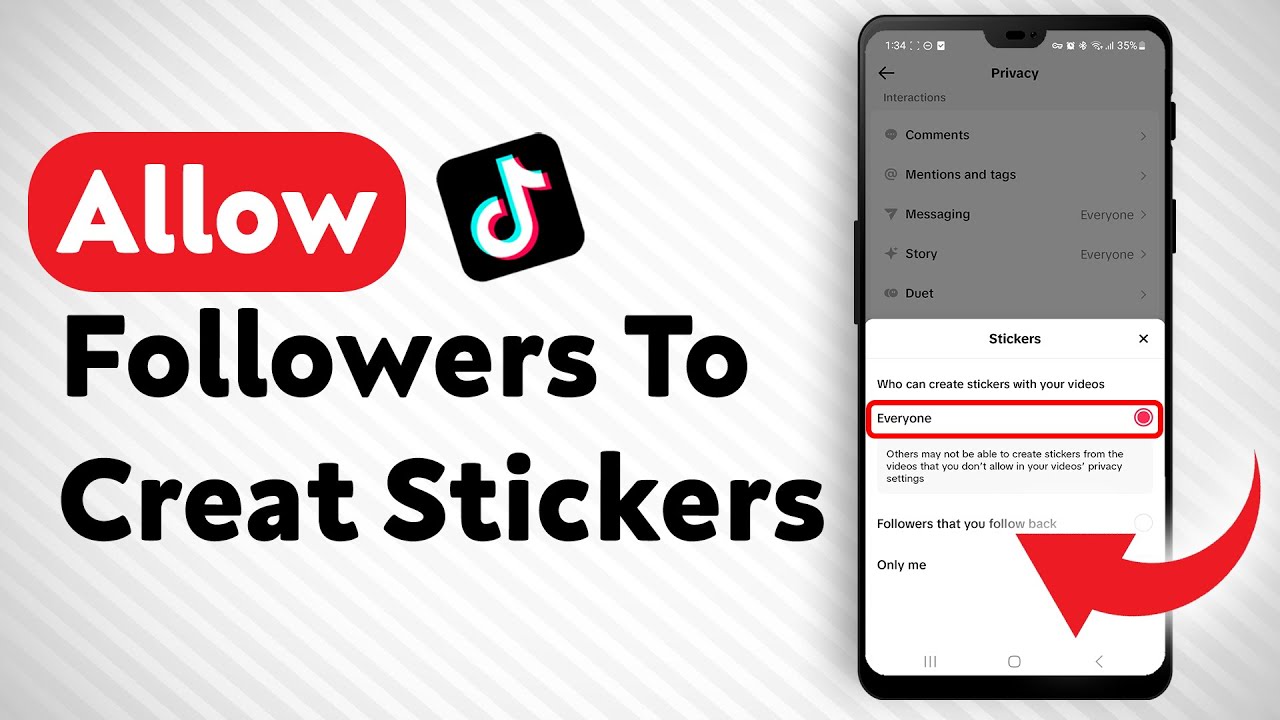 How To Allow Your Followers To Create Stickers From Your TikTok Videos ...