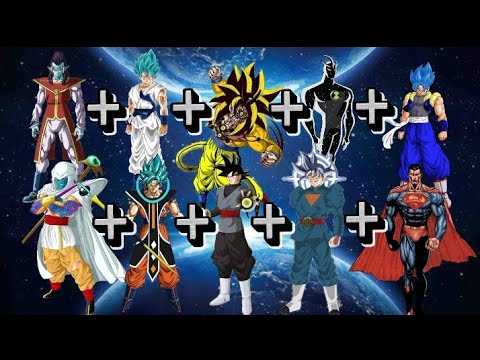 Gas+Giant Goku+Dark Goku SSj6+Alien X+Fusion Zalama+Goku Black+G.Priest ...