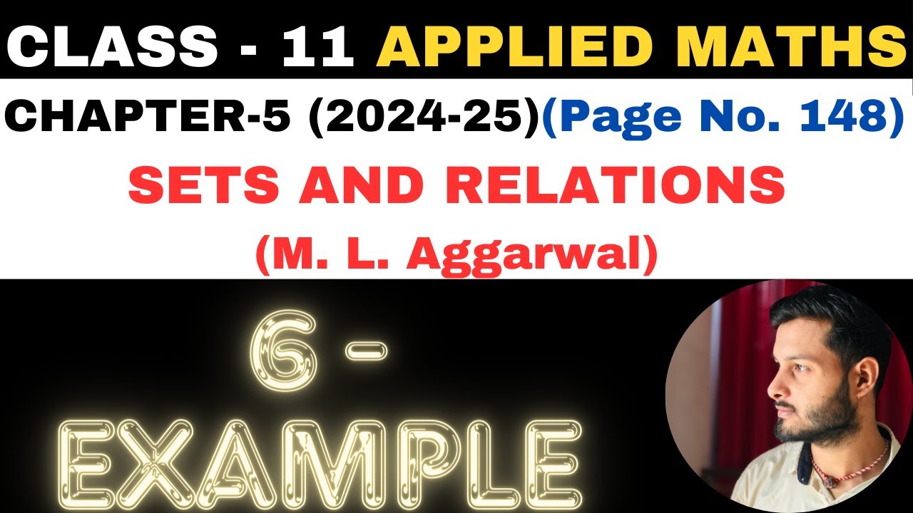 6 Example sol l Chapter 5 l SETS AND RELATIONS l Class 11th Applied ...