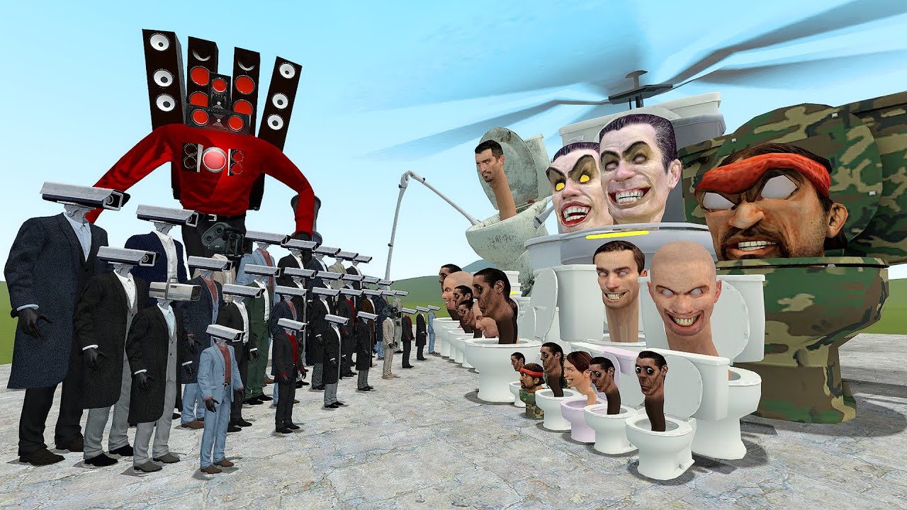 NEW MECHA SPEAKER MAN BOSS VS SKIBIDI DOM DOM TOILETS In Garry's Mod ...