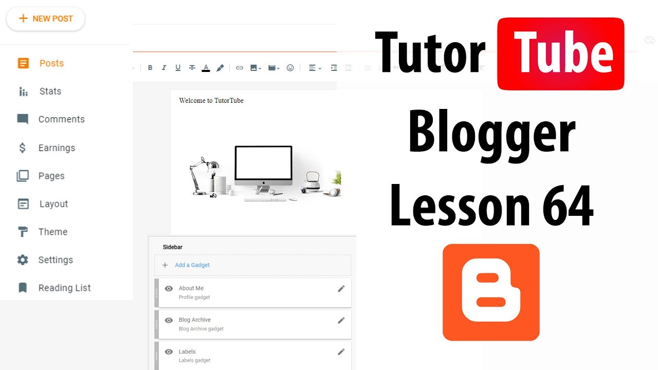 Blogger - Lesson 64 - Link List - YouTube