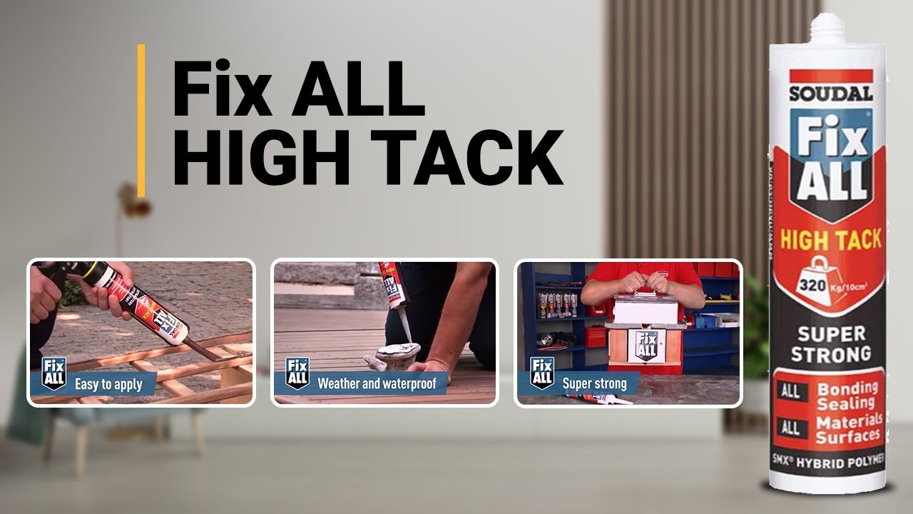 Fix All High Tack - Fix all your heavy items without drilling a hole ...