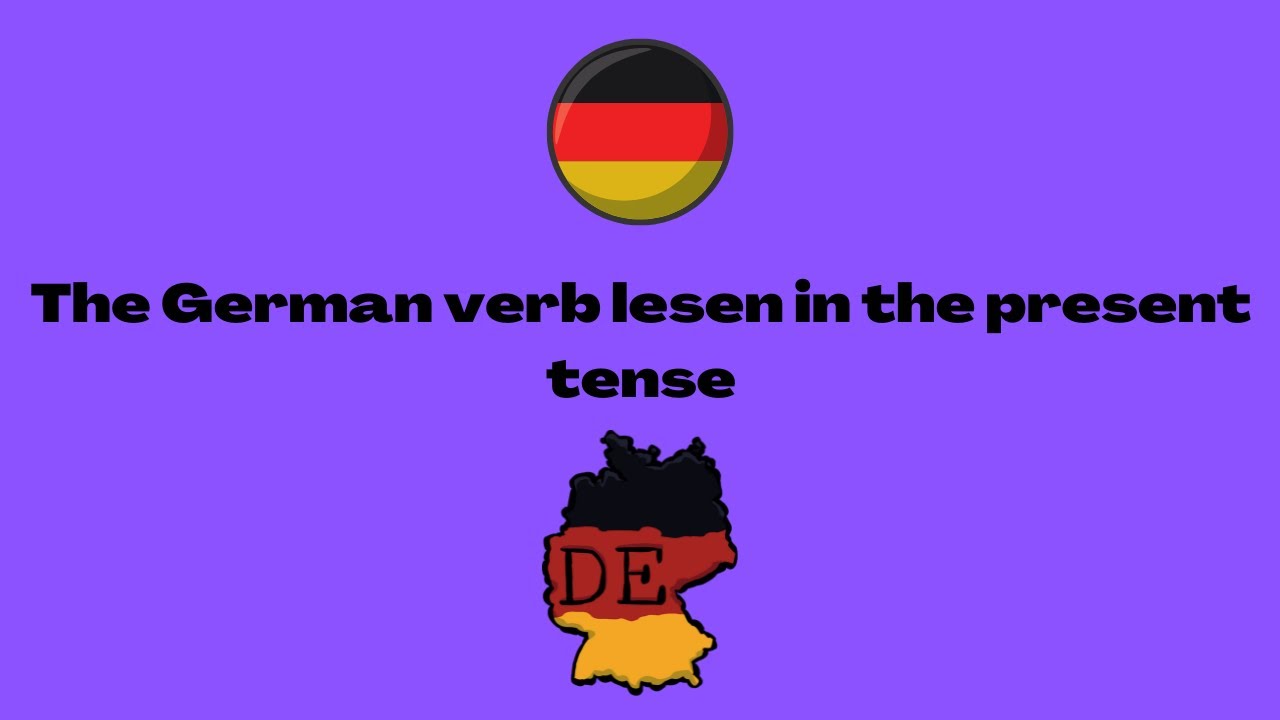 The German verb lesen in the present tense - A1 - YouTube