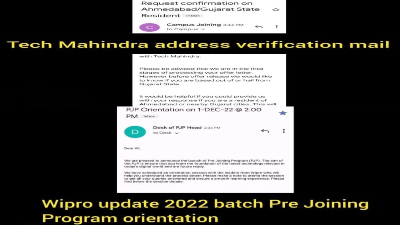Tech Mahindra ,Wipro Onboarding Update | Address verification , Joining ...