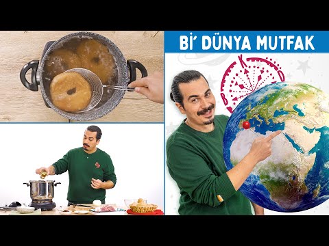 KÜREYİ ÇEVİRDİK, PARMAĞIMIZI İLK KOYDUĞUMUZ YERİN YEMEĞİNİ YAPTIK! Bi' Dünya Mutfak | 1.Bölüm