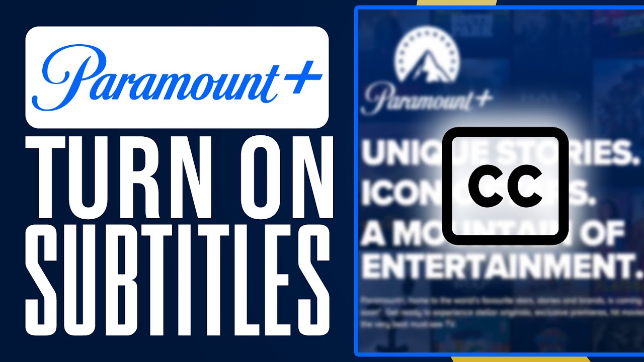 How To Turn On Subtitles On Paramount Plus (2025) In Just 1 Click Full ...