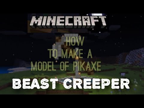 how to make giant model of pikaxe (Minecraft#4) - YouTube