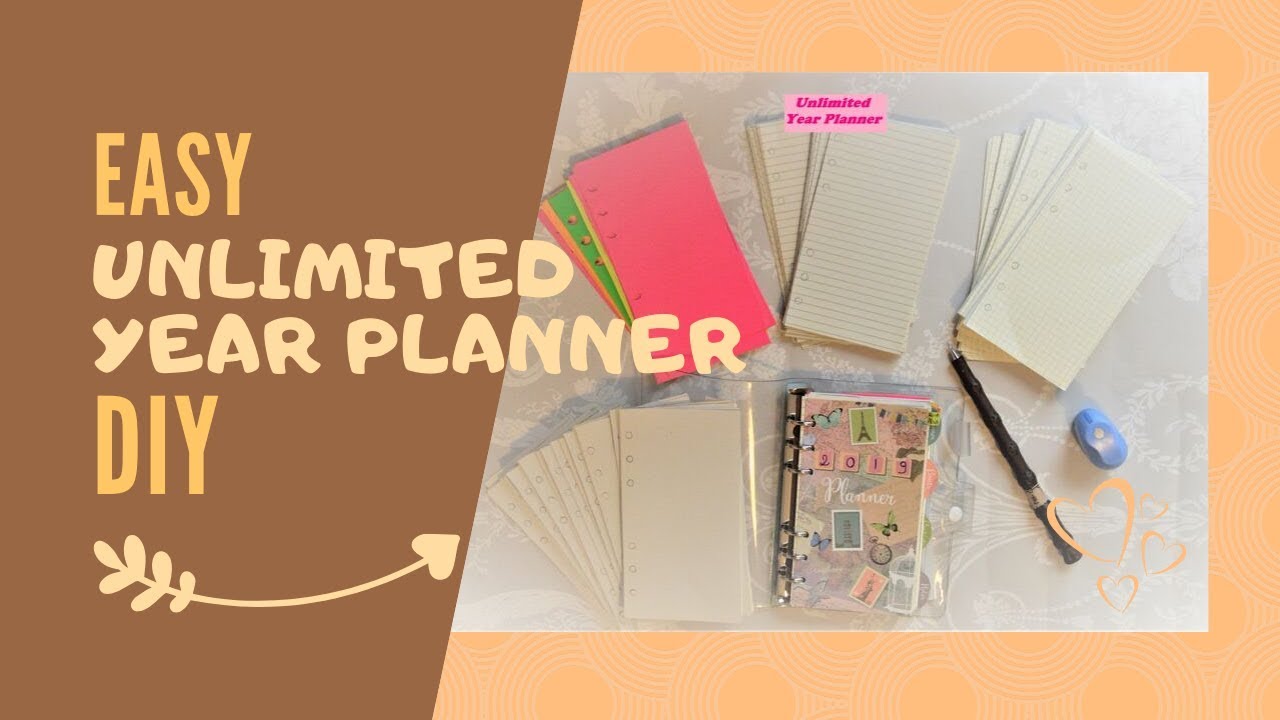 DIY Planner | How to make Unlimited Year Planner from scratch! - YouTube