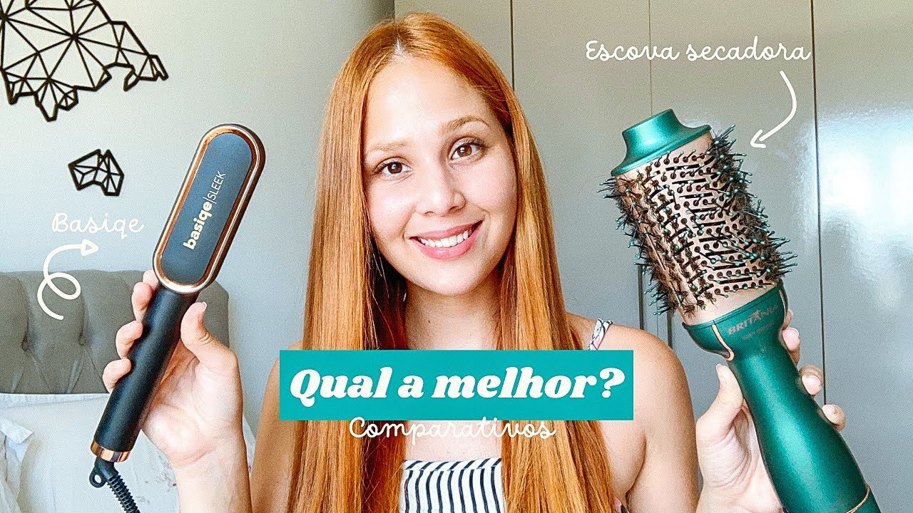 Qual a melhor? - Escova secadora x Basiqe Sleek Gold | vantagens e ...