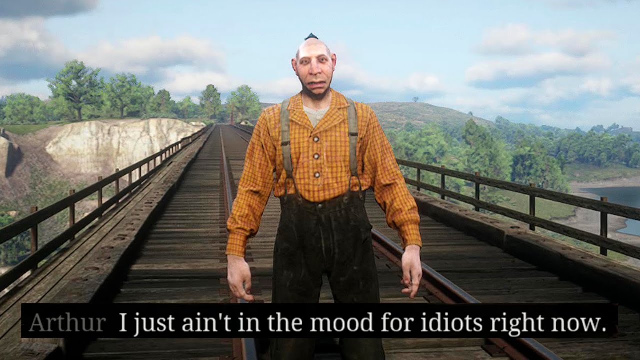 Arthur Terrorizes Bertram and he Runs Away 😂 | RDR2 - YouTube